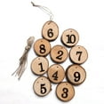 JLFNYA Wooden Table Numbers,10Pcs 1-10 Wedding Table Numbers Hanging ...