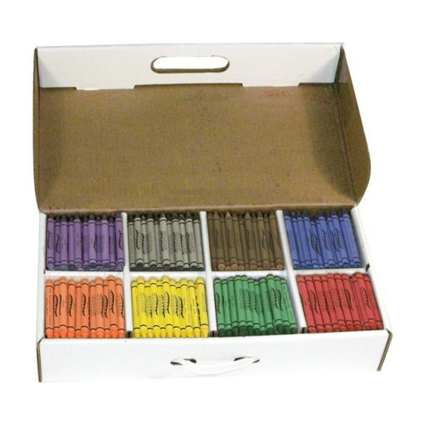 Prang® Crayons, Master Pack, 8 Colors (50 Each), 400 Count - Walmart ...