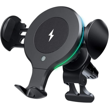 Wireless car charger, auto sensor car phone holder, 10W Qi fast ...