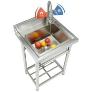 Wilprep Stainless Steel Kitchen Sink Commercial Work Table Utility Sink ...