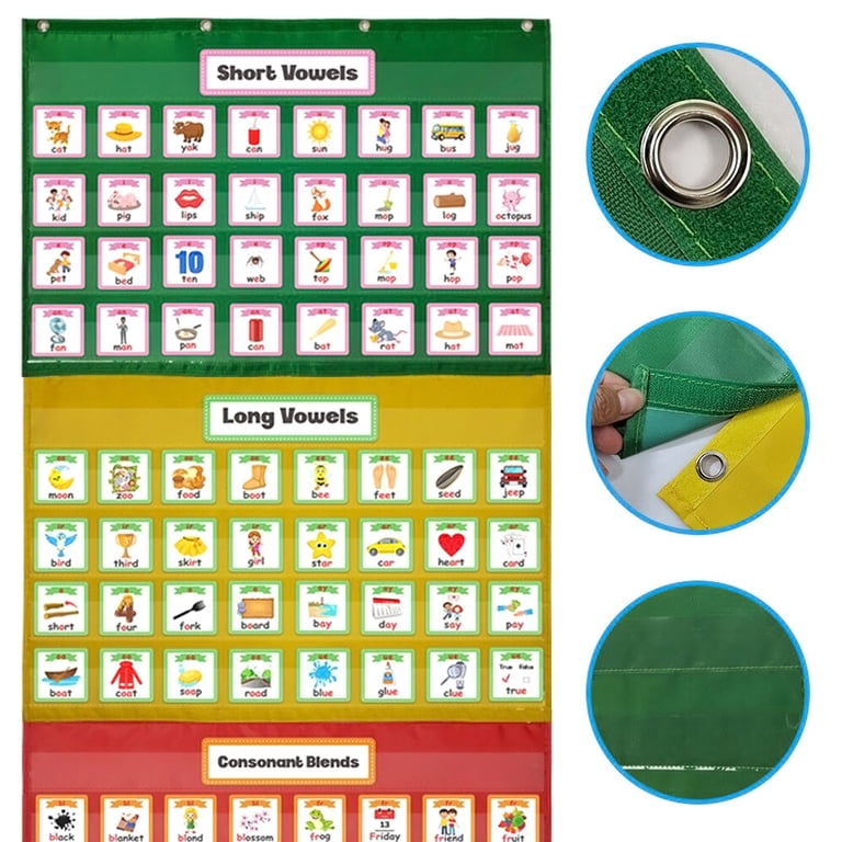Folder Pocket Chart For Classroom HANGING POCKET CHARTCOMBINABLE Wall ...
