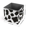 10.6in Folding Storage Box Solid Material Handle On Both Sides For Easy ...