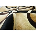 GLORY RUGS Modern Area Rug 8x10 Brown Swirls Carpet - Bedroom, Living ...