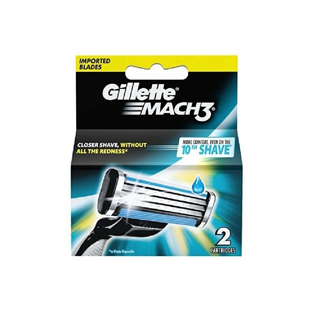 Gillette Mach3 Refill Blade Cartridges, 2 count - Walmart.com