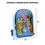 Bluey Bingo and Friends Backpack 15" School Bookbag Rusty Coco Snickers ...