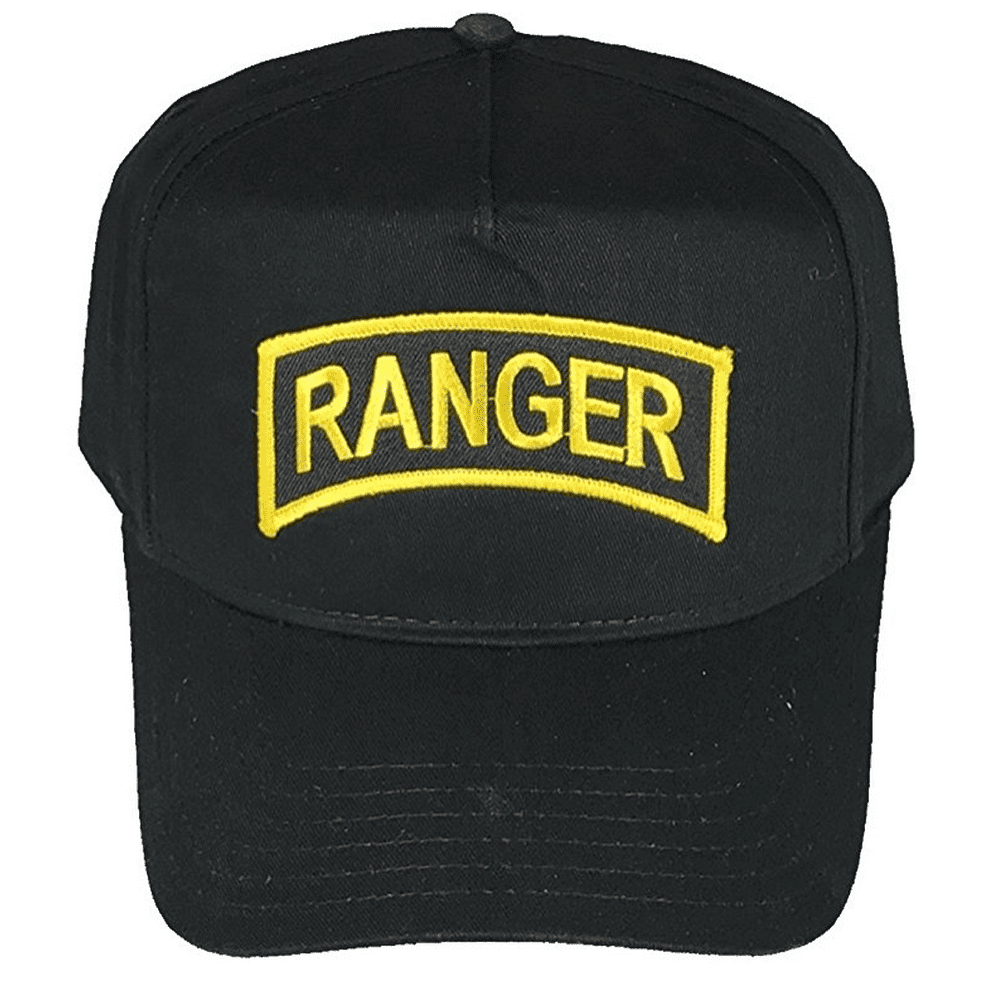US ARMY RANGER TAB HAT CAP VETERAN SOLDIER LEAD THE WAY BLACK GOLD SPEC ...