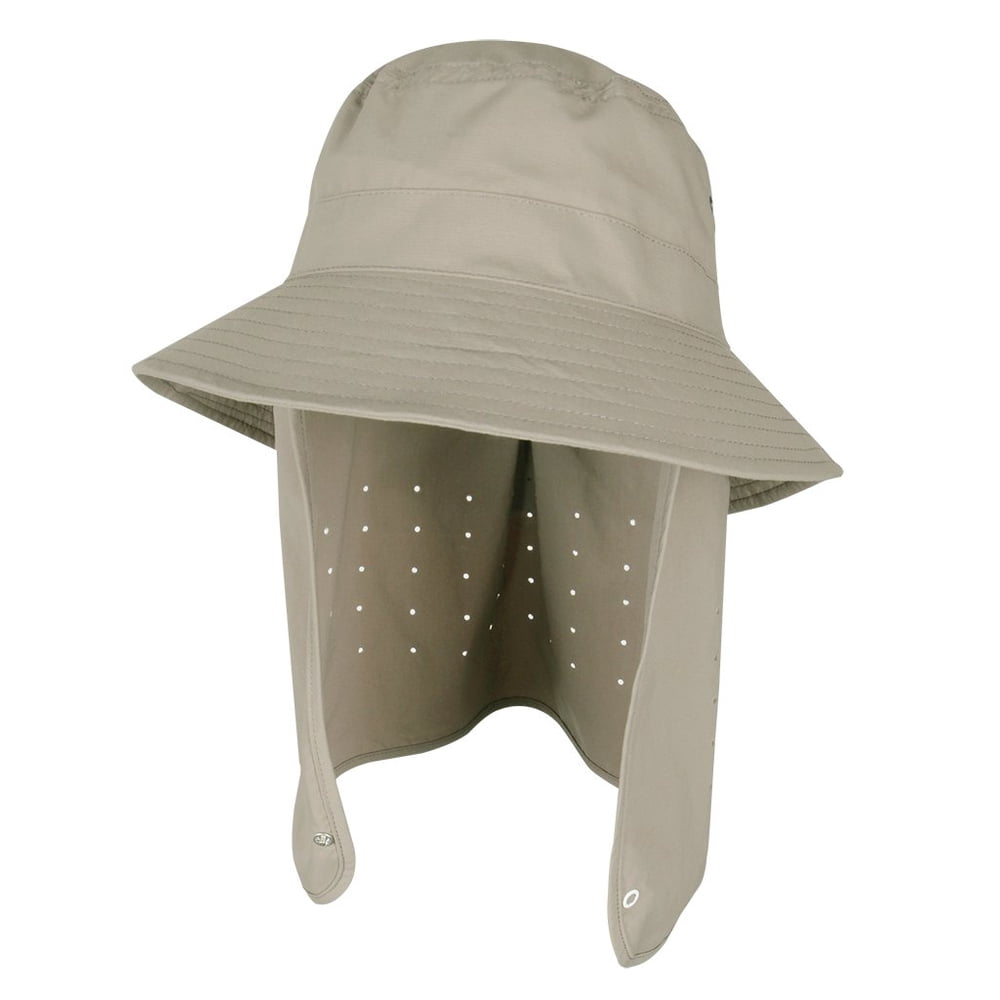 Zion - Performance Bucket Hat w/ Detachable Sun Cape - Walmart.com ...