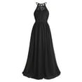 iiniim Kids Girls Halter Neck Chiffon Long Party Junior Wedding Evening ...
