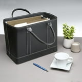 HOME DISTRICT Chic File Organizer Tote - Important Document Organizer ...
