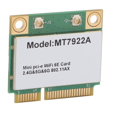 MiniPCIe Wi Fi Card, MT7922A 5374Mbps 2.4G 5G 6G Tri Band MiniPCIe Card ...