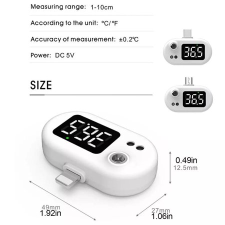 Smart Thermometer Smart Thermometer Portable Mini Cell Phone ...