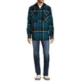 No Boundaries Men's and Big Men's Long Sleeve Hooded Flannel Shirt ...