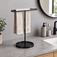 Bathroom Organizer, Countertop 2 Tier S-Type Wrought Iron Towel Storage ...
