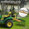 RVNI 60 in 3 Point Pine Straw Rake Rake Attachment fit Cat-0 & Cat-1 ...