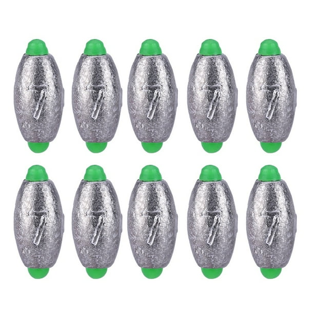 10pcs 5 Sizes Removable Split Shot Sinkers Weights Fishing Sinker ...