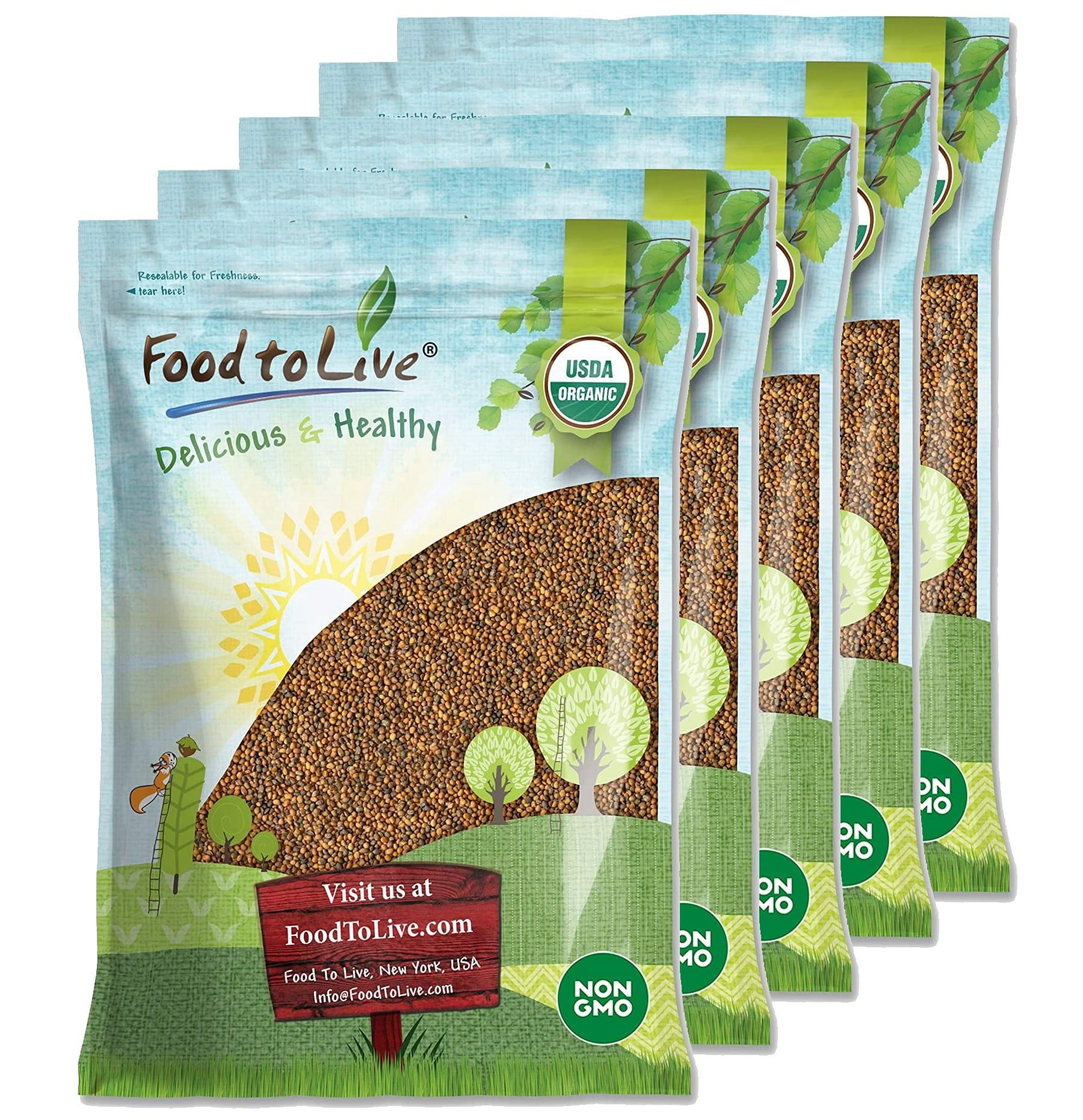 Organic Arugula Sprouting Seeds, 55 Pounds — Non-GMO, Raw, Vegan ...