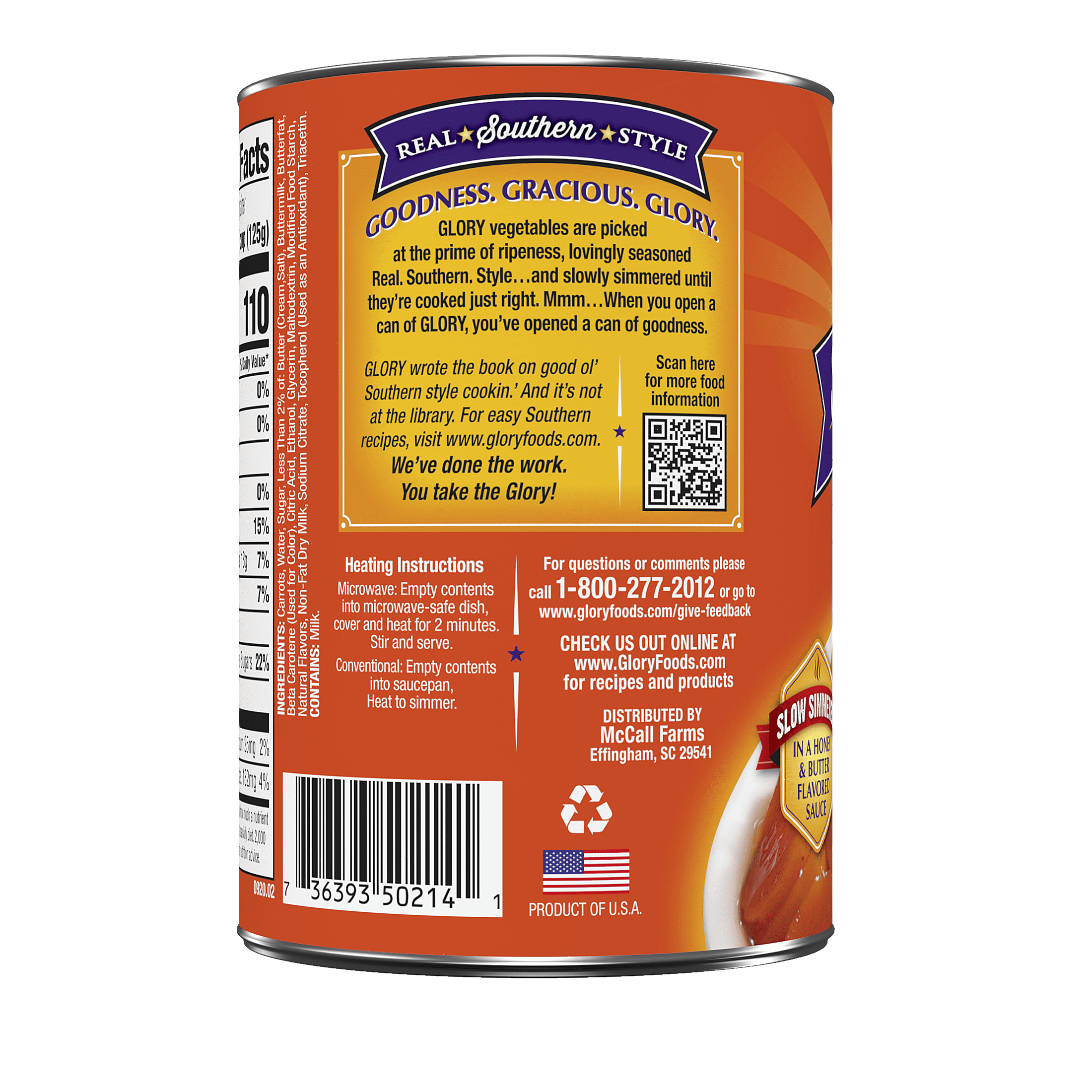 Glory Foods Canned Honey Carrots, 15 oz Can – Totalhill.com – Toys and ...