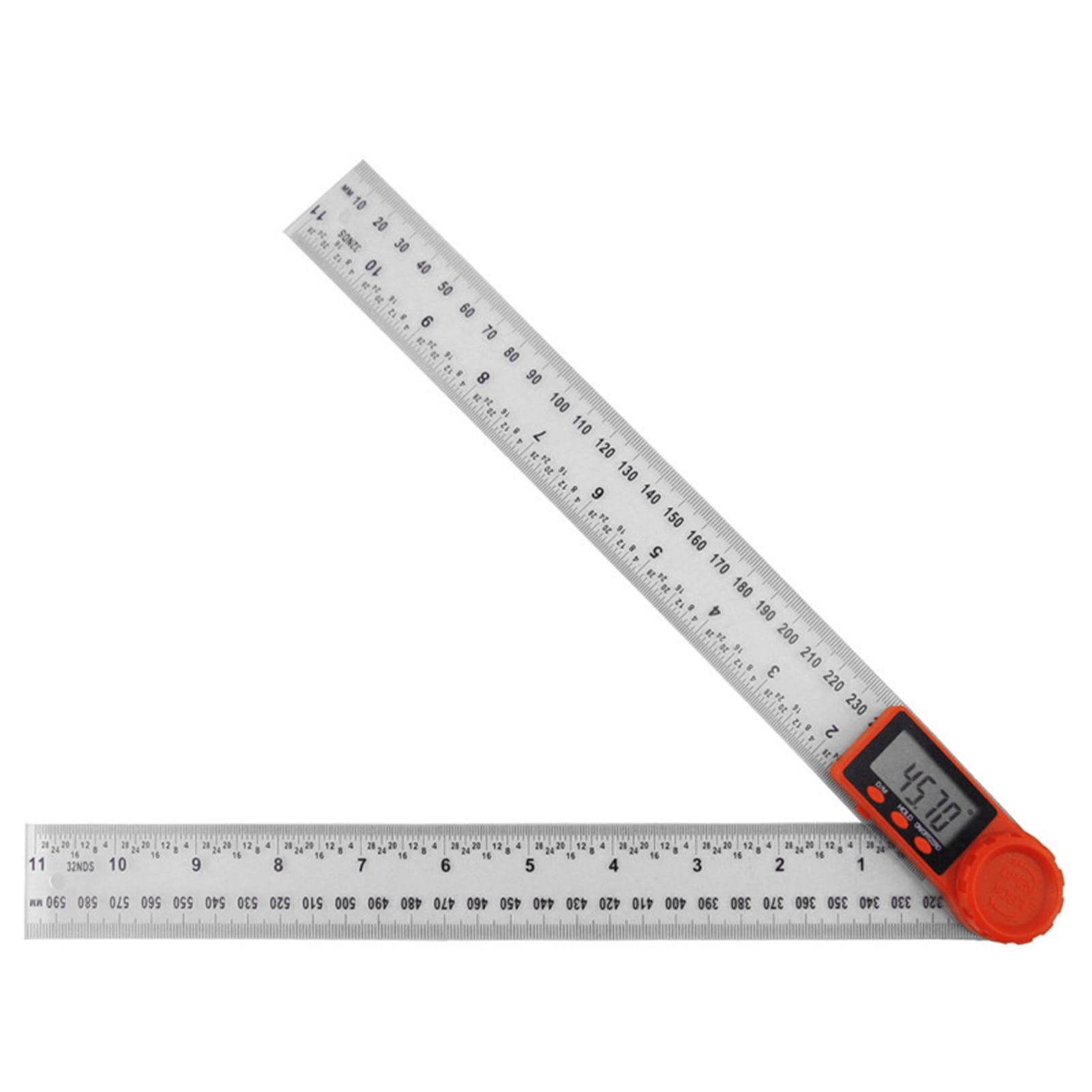 2-In-1 Folding Measuring Ruler 300Mm Electronic Ruler Transparent Angle ...