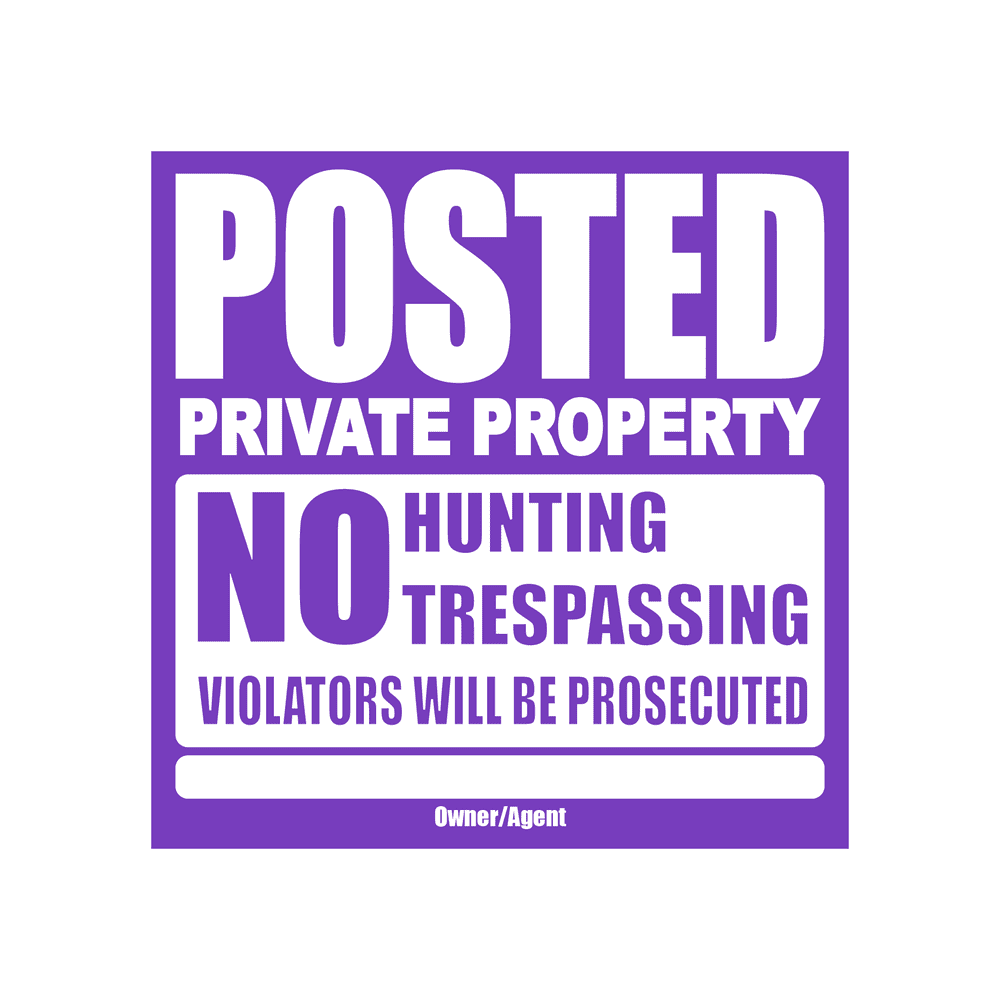Posted Private Property No Trespassing Tyvek Sign | Heavy Duty ...