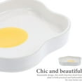 CATPAN Poached Egg Ceramic Plate Restaurant Food Plate Dessert Serving ...