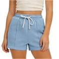 Casual Shorts For Women Pocketed Solid Pull On City Walk Minimal Summer ...