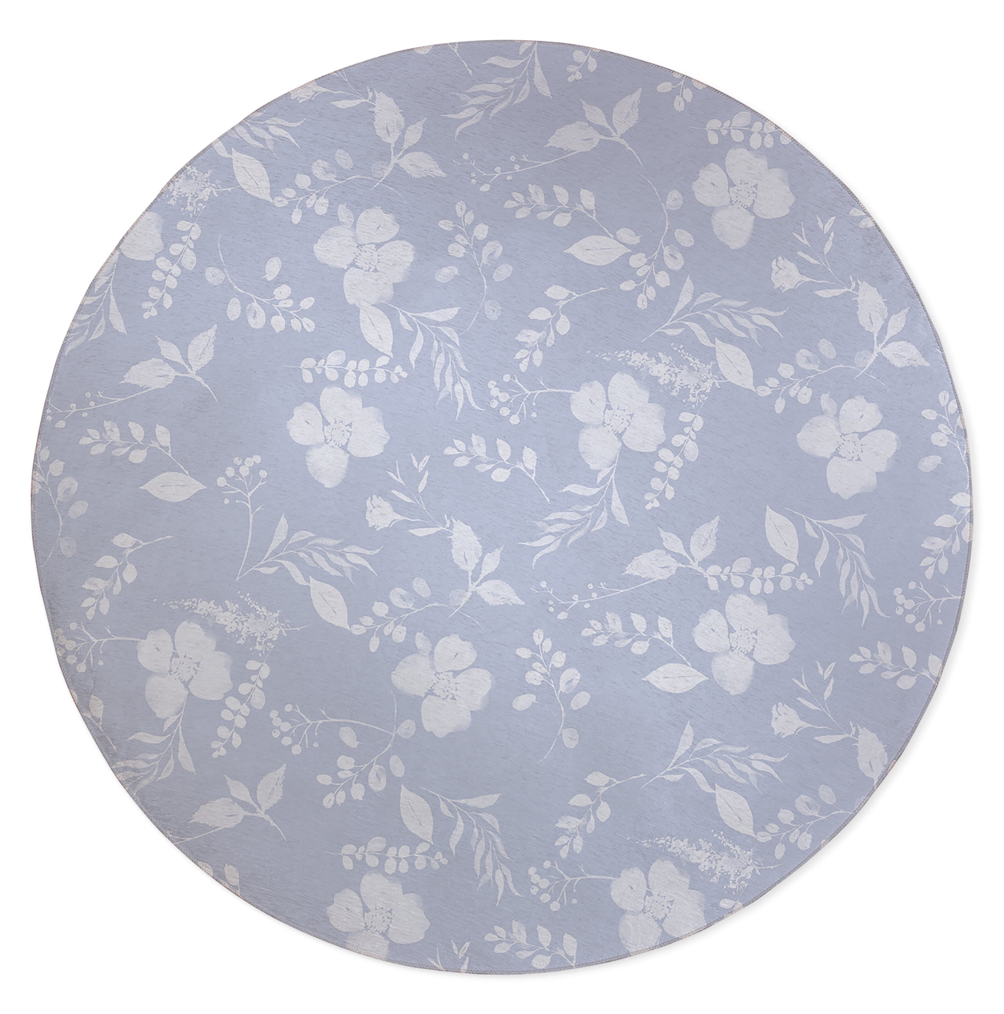 TRANSPARENT FLOWER PERIWINKLE Office Mat By Kavka Designs - Walmart.com