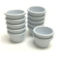 6 Mini Ramekins White Melamine Condiment Bowl Souffle Dish Saucer Cups ...