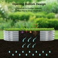 Open Ground Planter, Oval Shaped Galvanised Raised Garden Bed, Fire ...