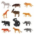 Safari Animals Figures Toys, Realistic Jumbo Wild Zoo Animals Figurines ...
