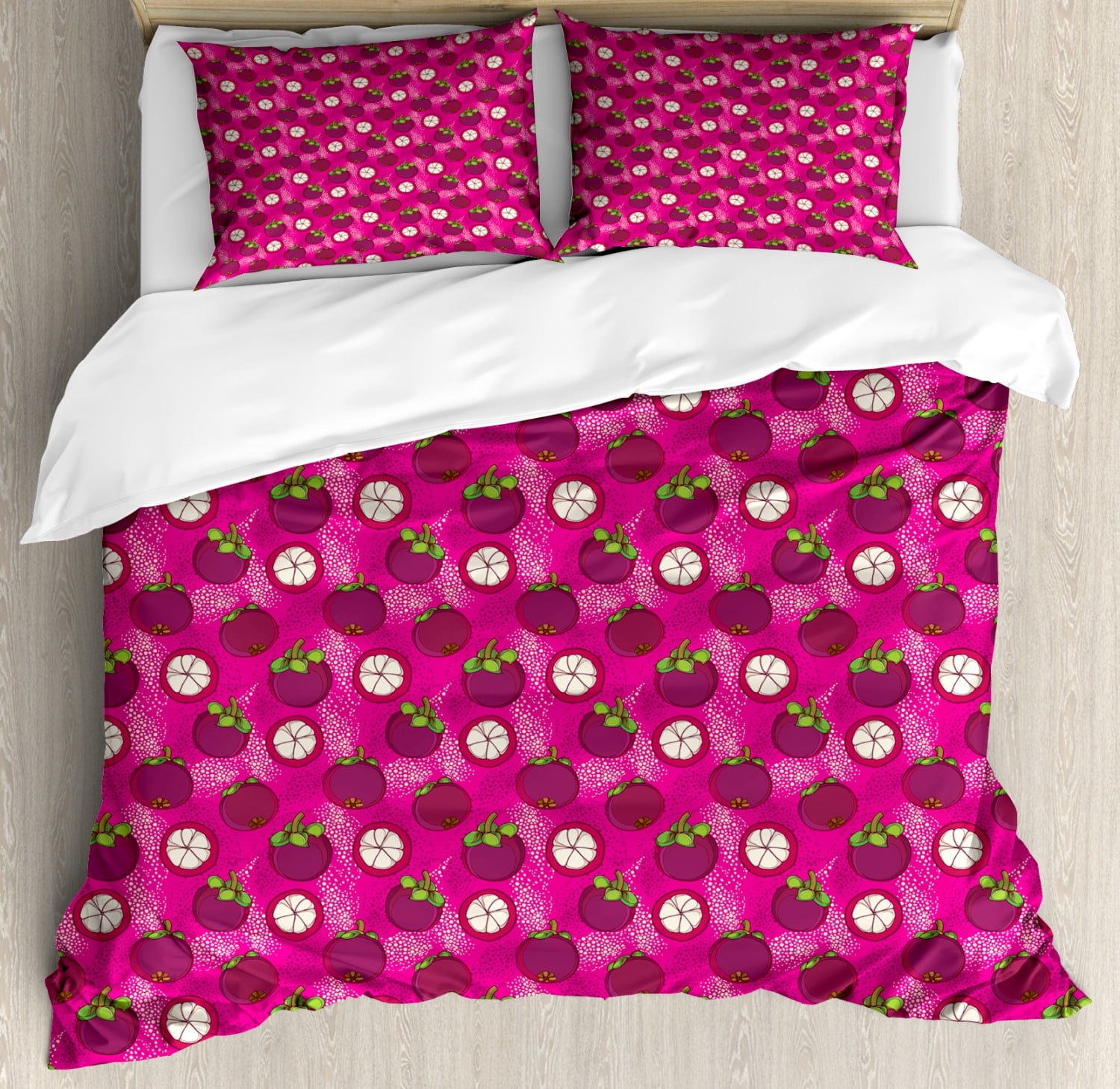 Fruit Duvet Cover Set Queen Size, Garcinia Mangosteen Perennial Plant ...