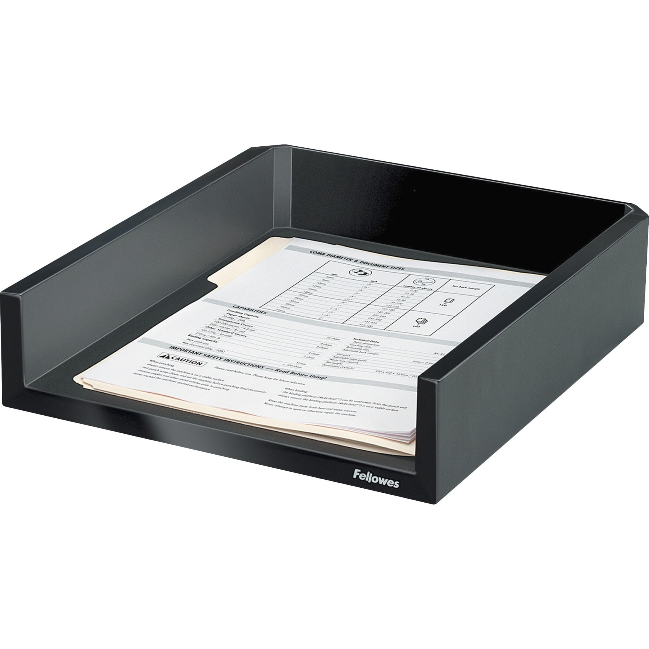 Fellowes, Designer Suites Letter Tray, 1 Each, Black,Pearl - Walmart.com