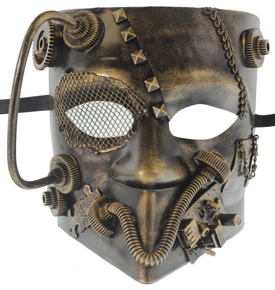 ROBOT BAUTA MASK - Steampunk Style - MASQUERADE COSTUME - Walmart.com