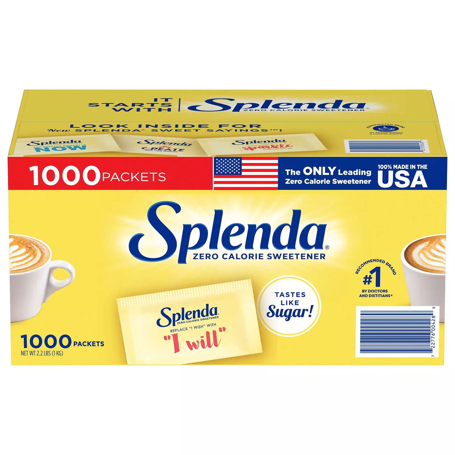 Splenda Zero Calorie Sweetener Packets (1,000 Count) - Walmart.com