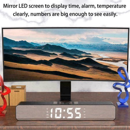 Soundbar Noise Cancelling Speaker Bluetooth-compatible 5.0 Wireless ...