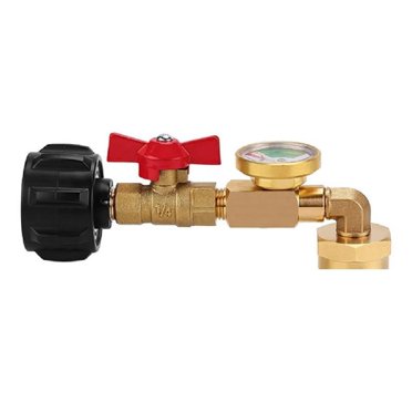 1/4" Connect to 1lb Propane Gas Tank Adapter Easy Assembly Brass for ...