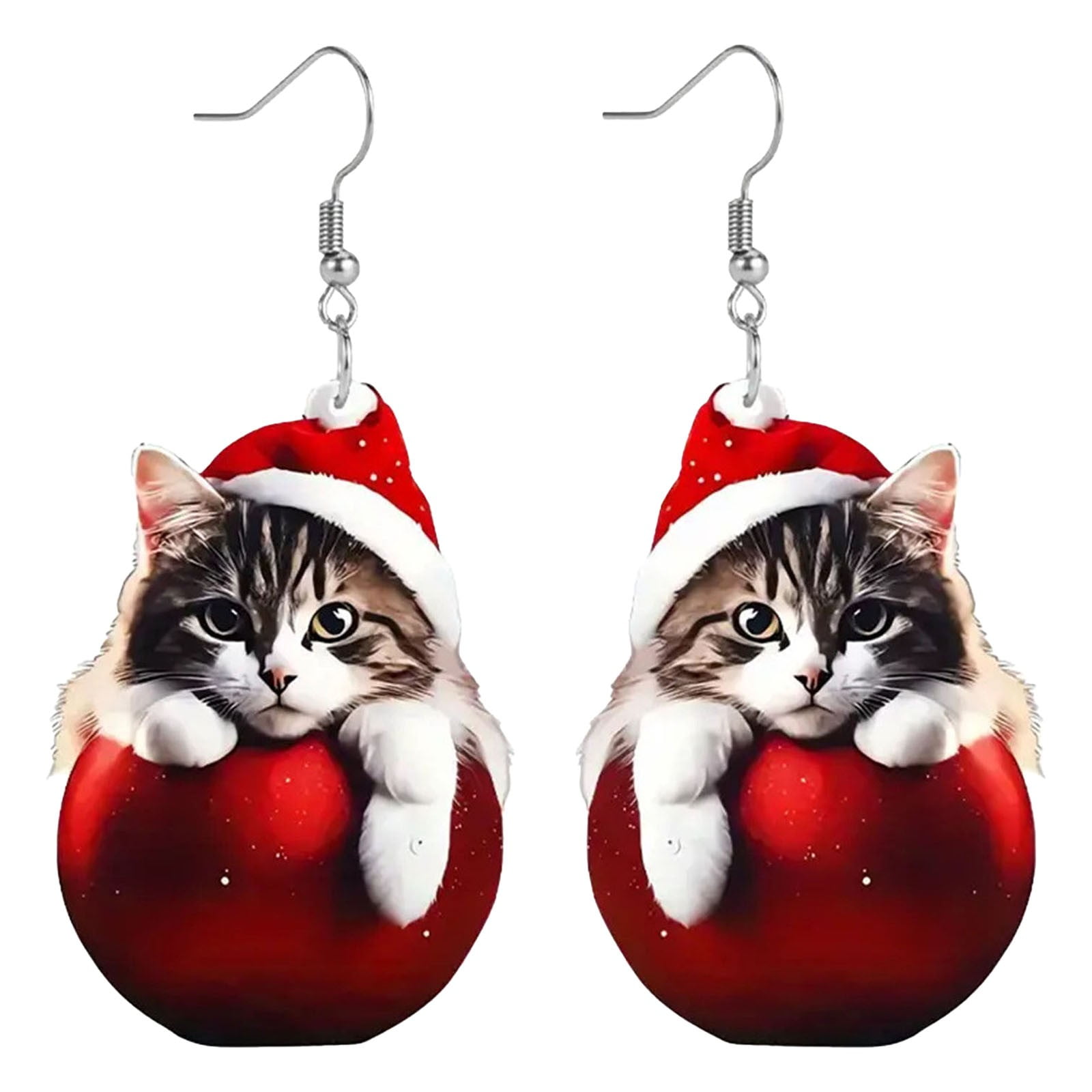 Click here for Riforla New Acrylic Christmas Flat Cute Earrings F... prices