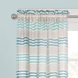 Better Homes and Gardens Hampton Stripe Sheer Curtain Panel - Walmart.com