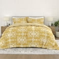 Comfort Canopy - 3 Piece Yellow Farmhouse Daisy Medallion All Season ...