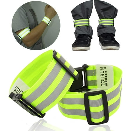 Reflective Running Gear Bands Armband Belt for Night Walking Bike ...