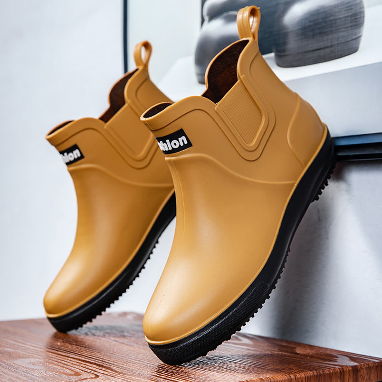 Click here for Ximin Men Womens Non Slip Rain Boots Ankle Rubber... prices