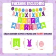 Easter Party Decorations, Funny Happy Easter Banner Bunny Garland ...