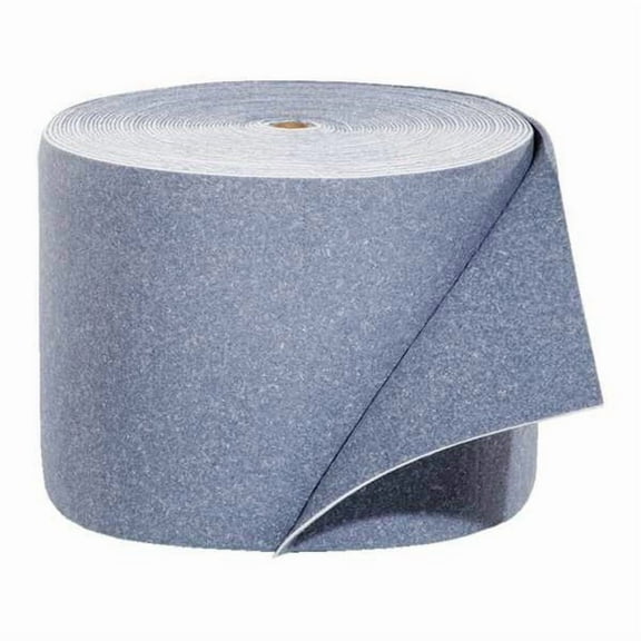 Sorbent Pad, 5 gal, 32 in x 50 ft, Universal, Blue, Polyester ...