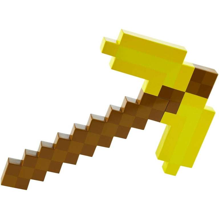 Minecraft Gold Pickaxe Pixel Art