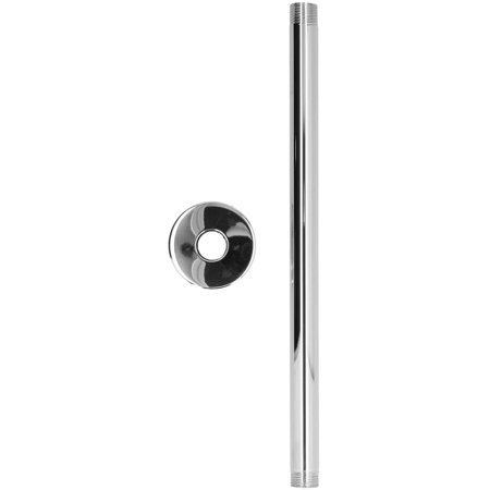 30.5cm / 12in Length NPT Thread Shower Extension Arm Stainless Steel ...