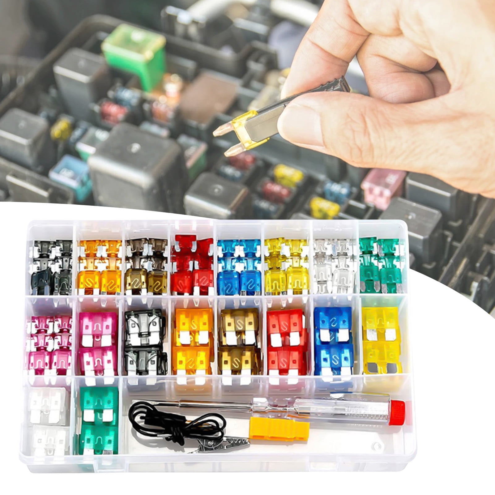 182Pcs/Set Assorted Blade Fuses for Automobile: Strong Compression ...