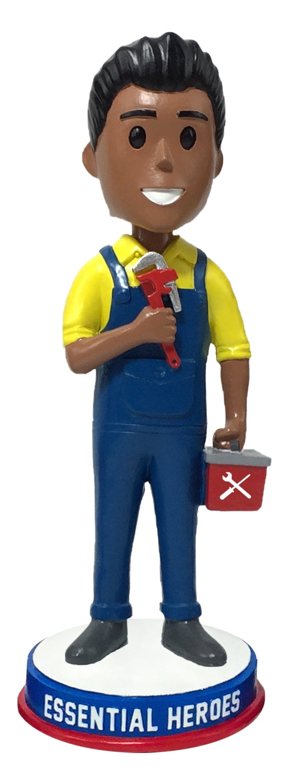 Plumbers Essential Heroes Bobblehead Male Dark Skin Tone - Walmart.com
