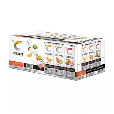 Celsius Essential Energy Sparkling Variety Pack, 12 Ounce (Pack of 18 ...