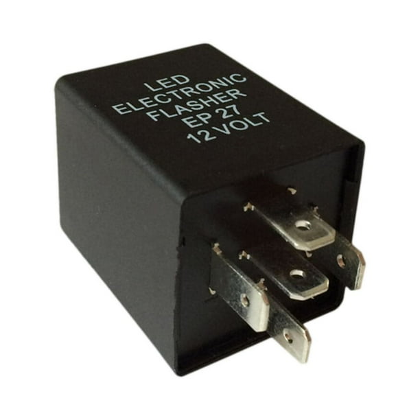 5-Pin EP27 LED Flasher Relay Decoder 12V DC Fix Turn Signal Hyper Flash ...