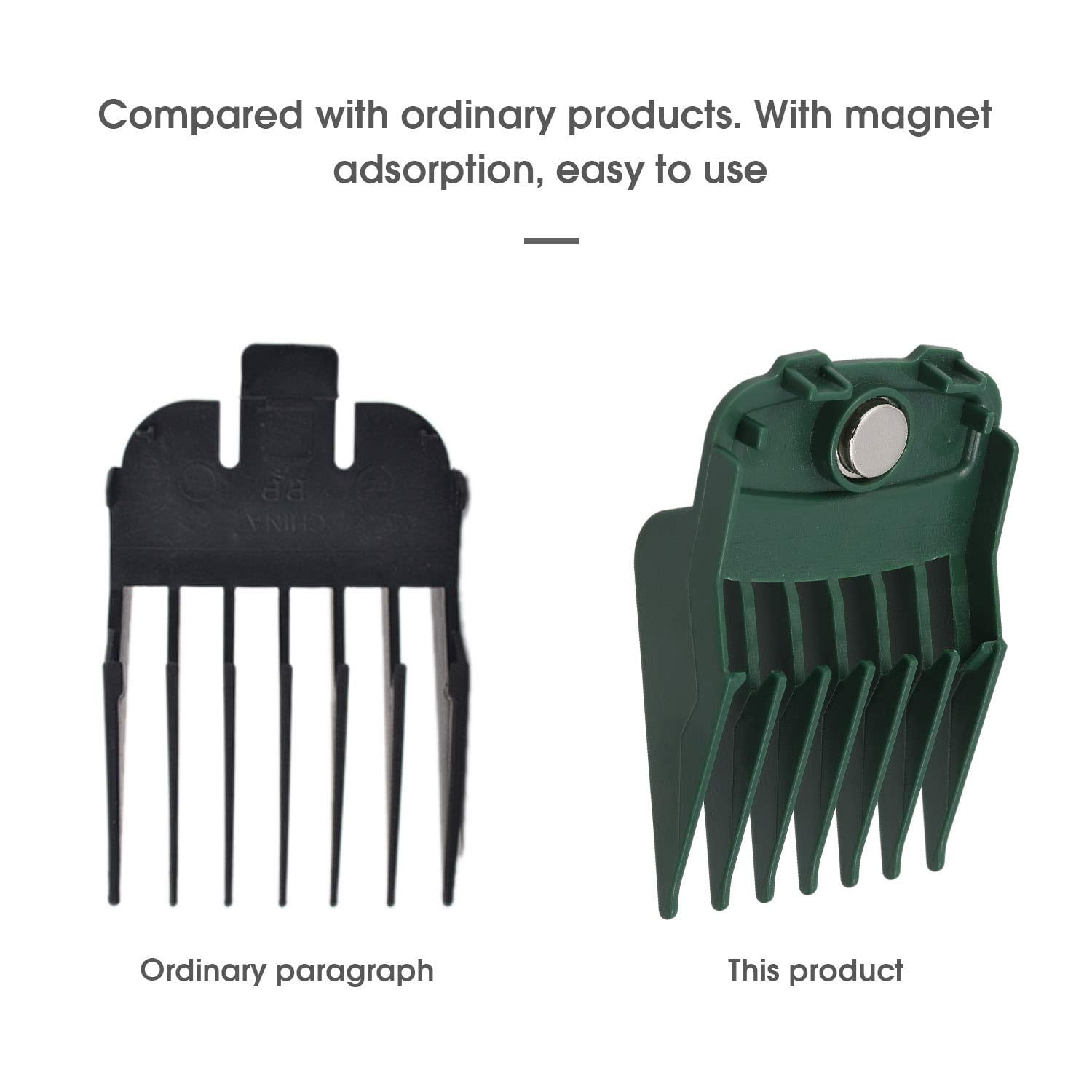 CNKOO Professional Hair Clipper Guide Combs, #3170-400 -From 1/8inch to ...
