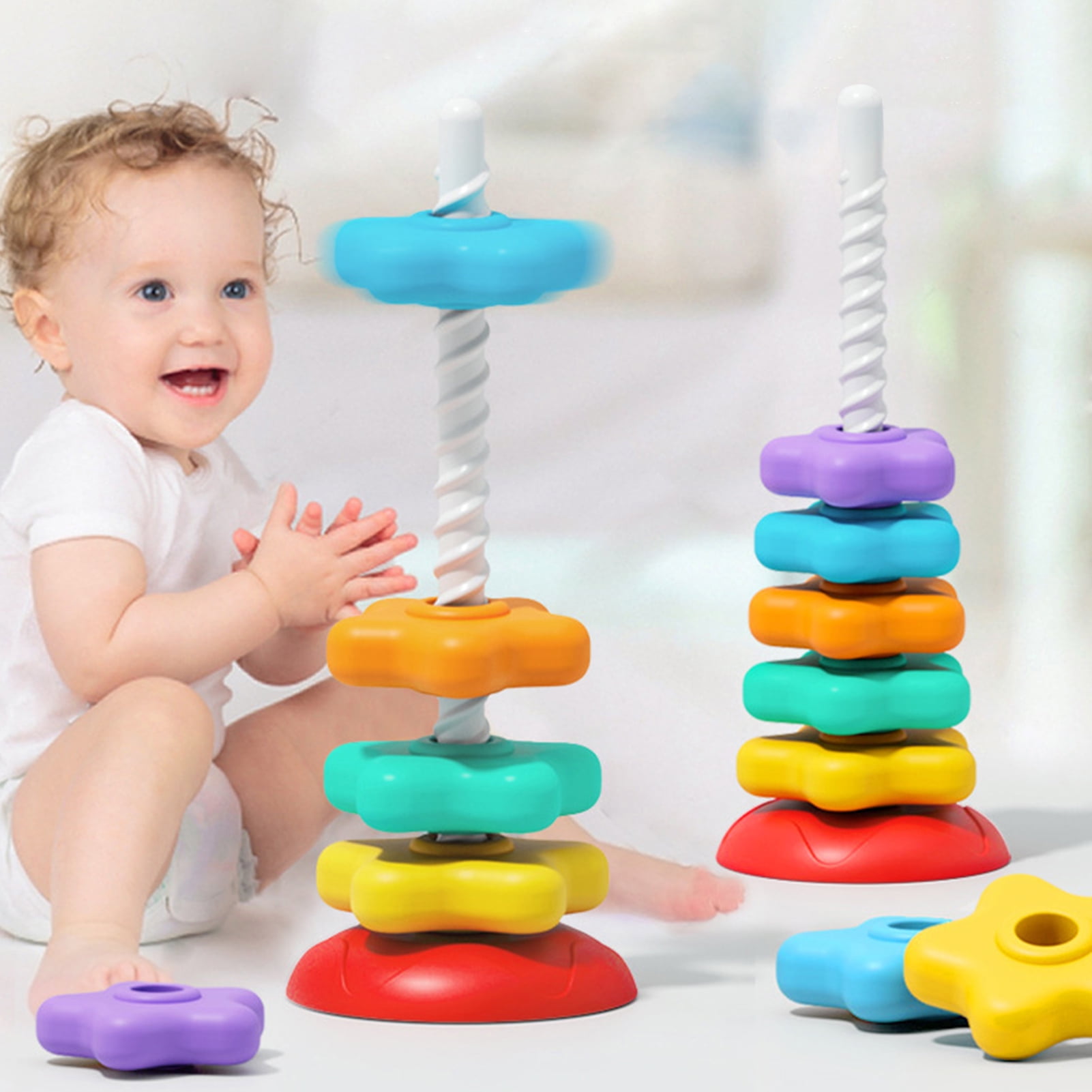 Click here for Unbranded Star Stacking Spiral Tower Automatic Rot... prices